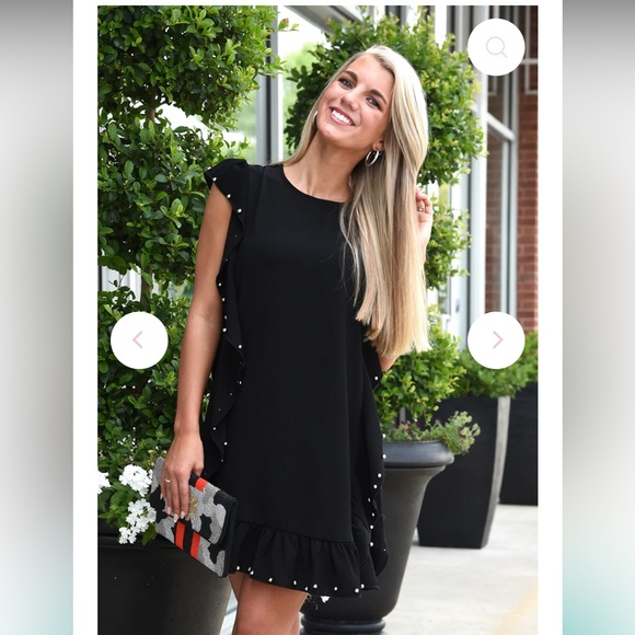 TCEC | Dresses | Tcec Mini Dress With Silver Bullet Ruffled Detailing ...